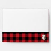 Buffalo Plaid Woodland 5x7 Card or Invite envelope | Zazzle
