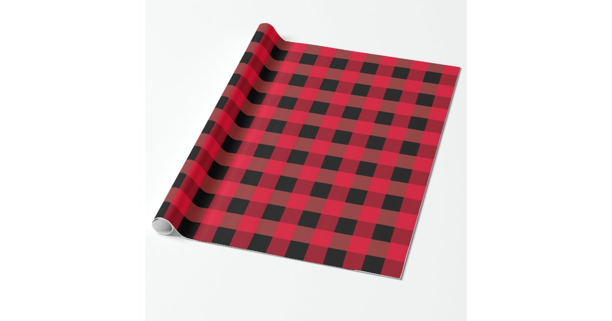 Buffalo Plaid wrapping paper | Zazzle