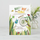 Bug Birthday Invitation Insect Bugs Boy bugging | Zazzle