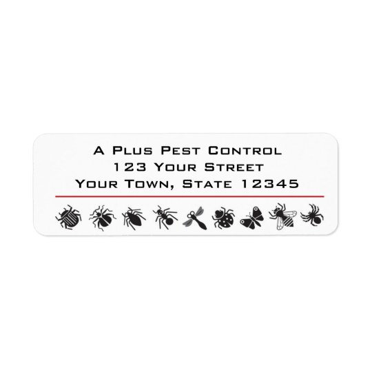 Bug Border, Pest Control Label | Zazzle.com
