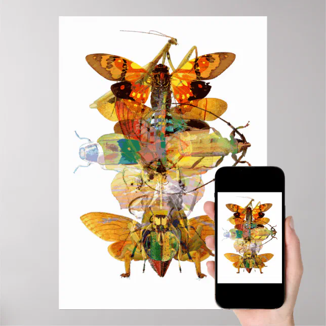 Bug Collage Poster | Zazzle