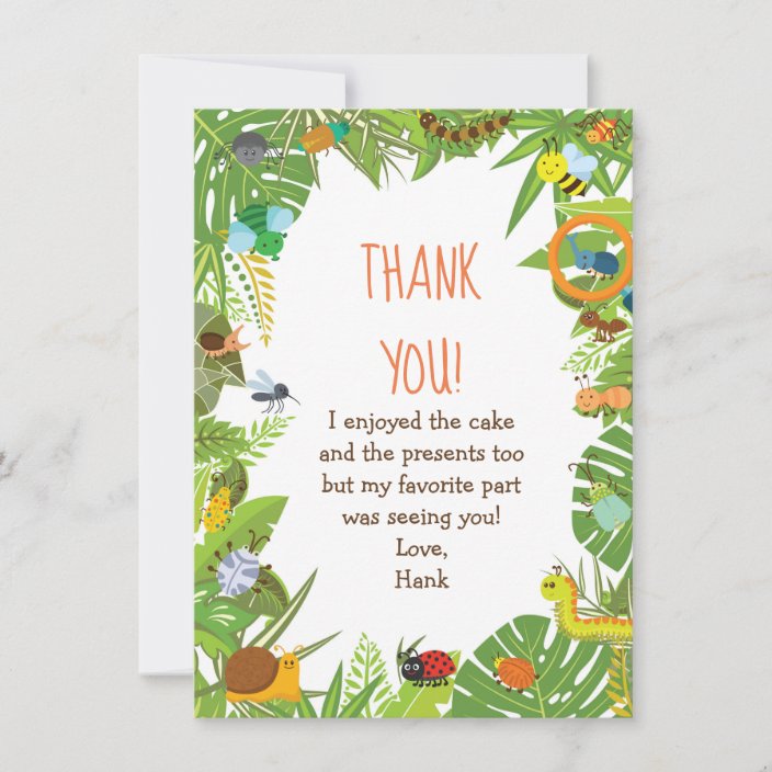 Bug Insect Thank You Cards | Zazzle.com