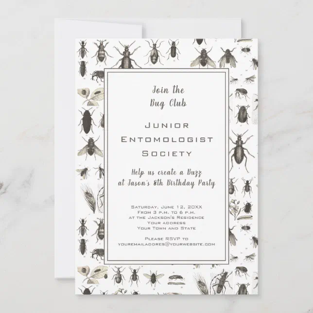 Bug or Insect Theme Birthday Party | Zazzle