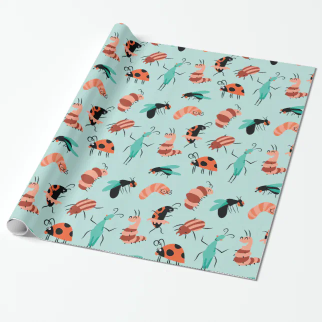 Bug Party Wrapping paper | Zazzle