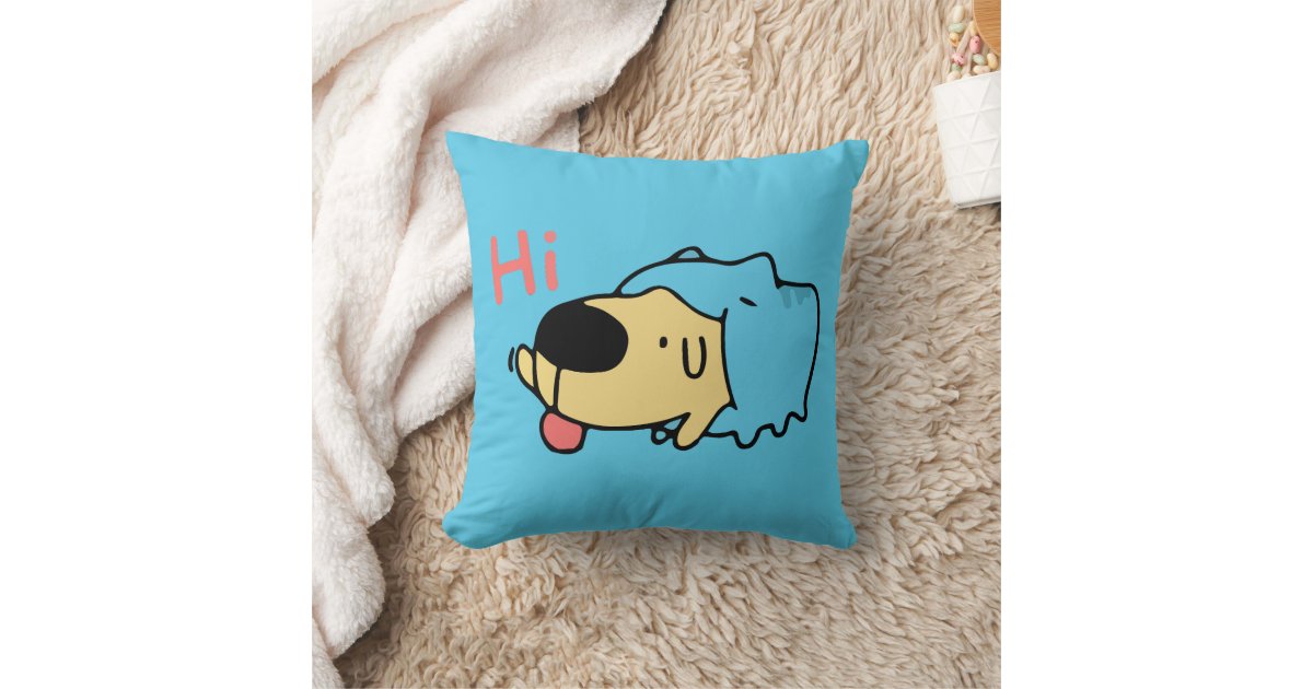 BugCat Capoo cat and DogDog, Kawaii Comic Cat dog Throw Pillow | Zazzle
