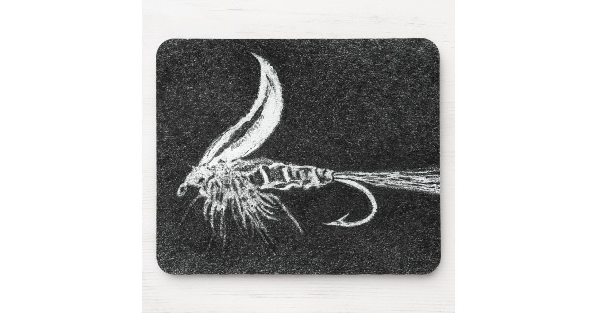 "Buggy Fly" Trout Fly Mousepad | Zazzle