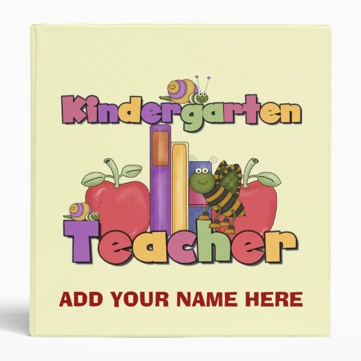 Buggylicious Kindergarten Teacher Binder | Zazzle