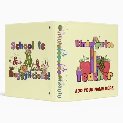 Buggylicious Kindergarten Teacher Binder | Zazzle
