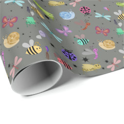 Bugs and insects wrapping paper | Zazzle