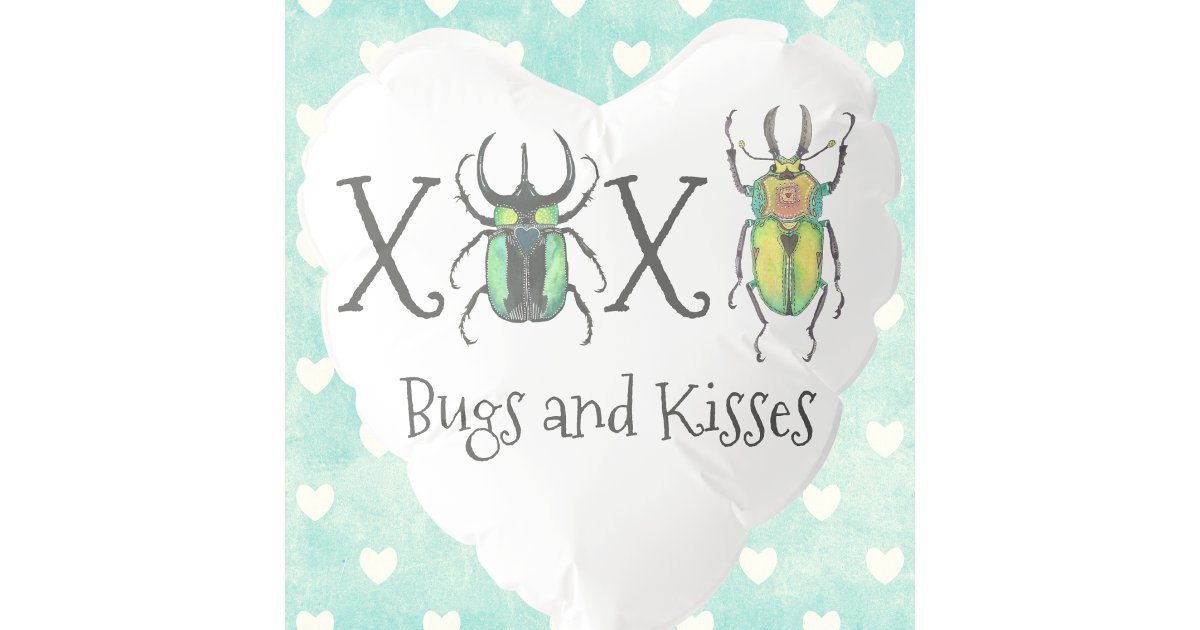 Bugs and Kisses Valentine's Day Balloon | Zazzle