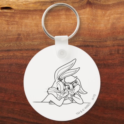 BUGS BUNNY™ and Lola Bunny 3 Keychain | Zazzle
