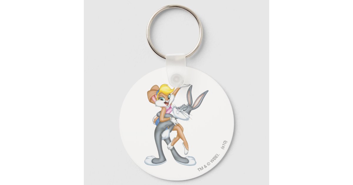 BUGS BUNNY™ and Lola Bunny Keychain | Zazzle