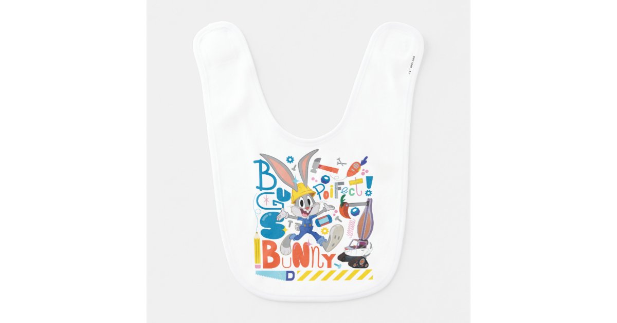 BUGS BUNNY BUILDERS™| BUGS BUNNY™ Work Tools Baby Bib | Zazzle