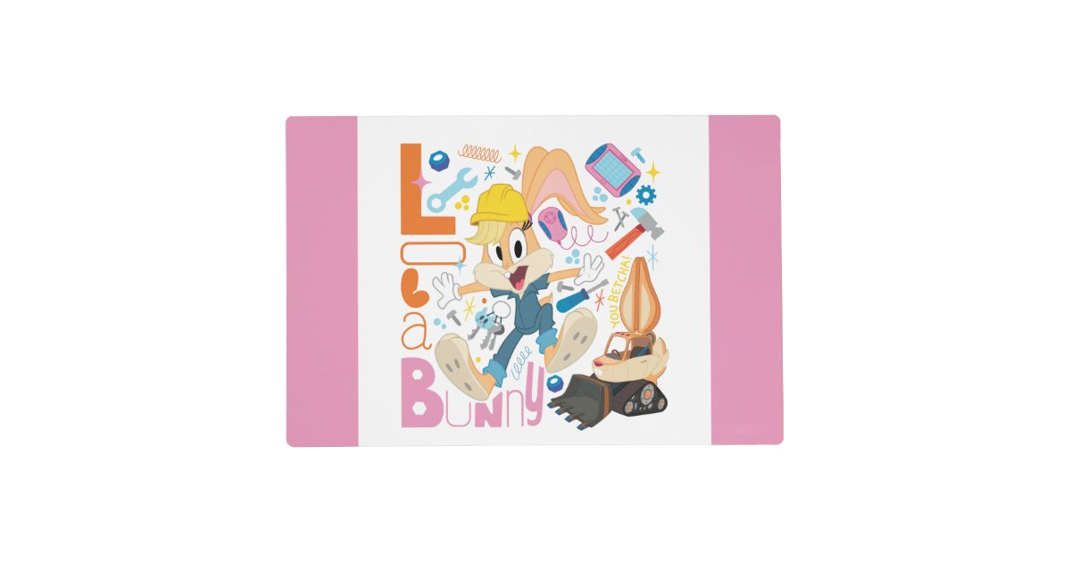 BUGS BUNNY BUILDERS™| Lola Bunny Work Tools Placemat | Zazzle