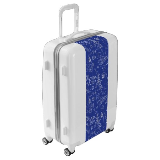 BUGS BUNNY BUILDERS™| Sketch Blueprint Pattern Luggage | Zazzle