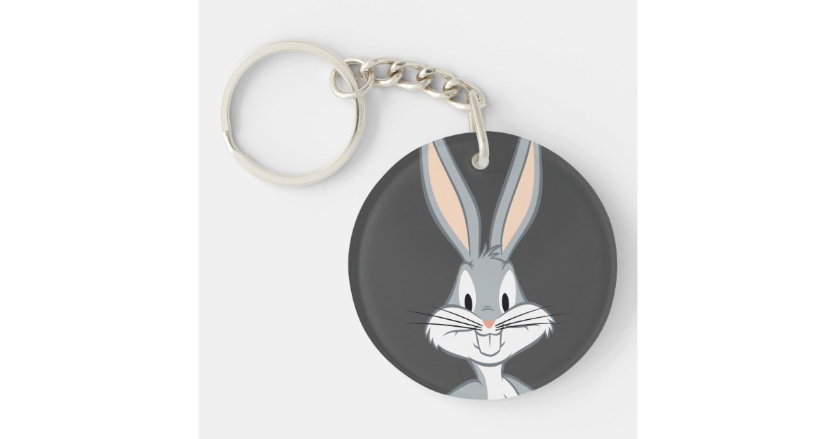 Bugs Bunny™ Bunny Stare Keychain Zazzle