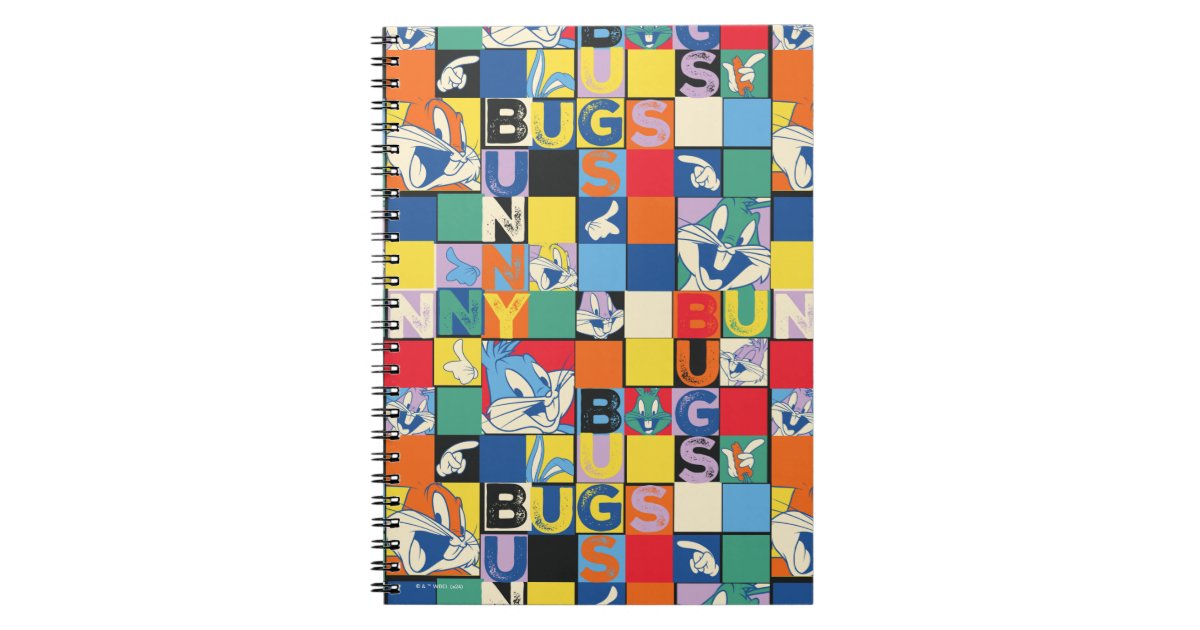 BUGS BUNNY™ Colorful Name and Face Checker Notebook | Zazzle