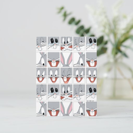 BUGS BUNNY™ Expression Blocks Postcard | Zazzle