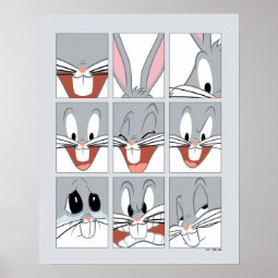 BUGS BUNNY™ Expression Blocks Poster | Zazzle