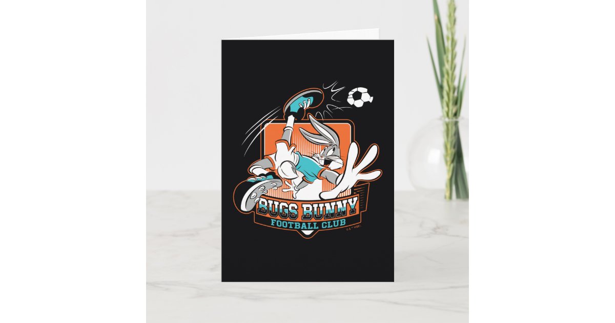 BUGS BUNNY™ Football Club Badge Card | Zazzle