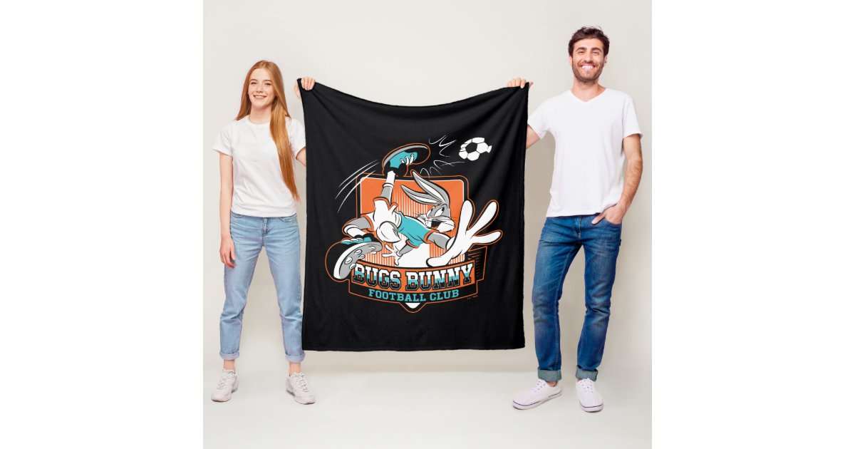 BUGS BUNNY™ Football Club Badge Fleece Blanket | Zazzle