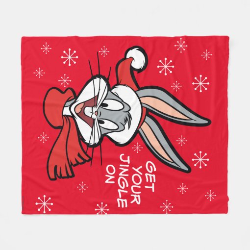 BUGS BUNNY™ Holiday Cheer Fleece Blanket | Zazzle