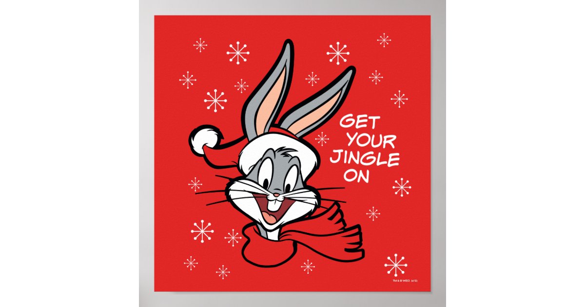 BUGS BUNNY™ Holiday Cheer Poster | Zazzle