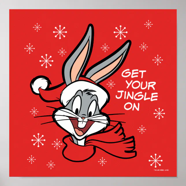 BUGS BUNNY™ Holiday Cheer Poster | Zazzle