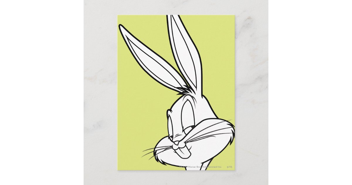 BUGS BUNNY™ Mischievous Postcard | Zazzle
