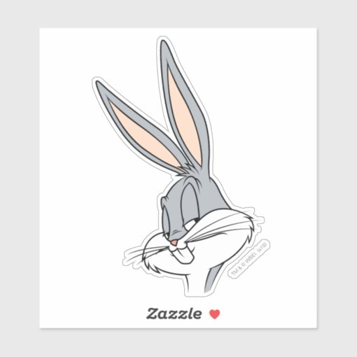 BUGS BUNNY™ Sideways Glance Sticker | Zazzle