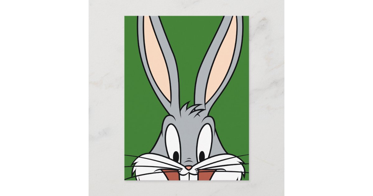 BUGS BUNNY™ Smiling Face Postcard | Zazzle