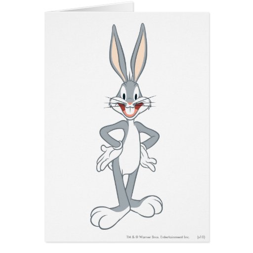 BUGS BUNNY™ Standing Greeting Card | Zazzle