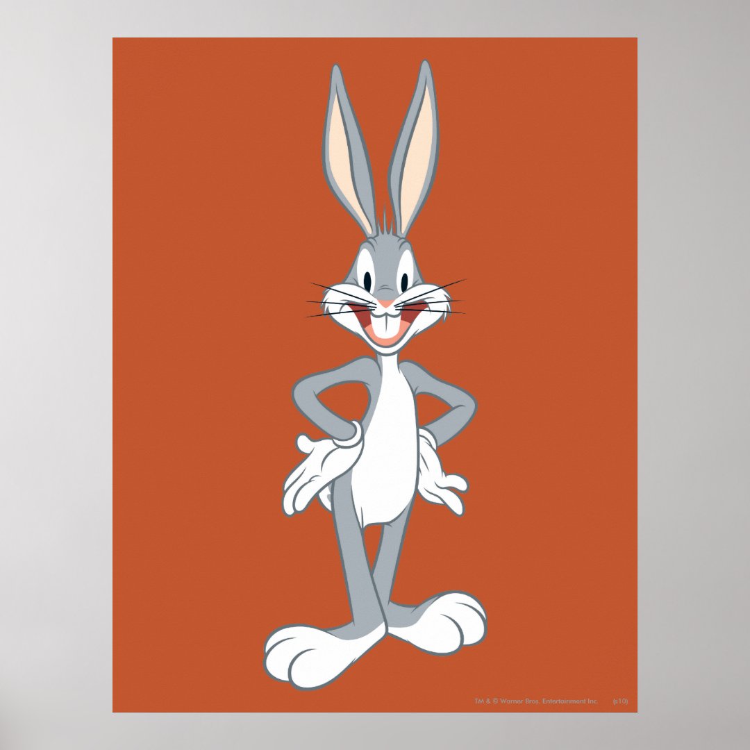 BUGS BUNNY™ Standing Poster | Zazzle