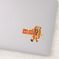 BUH BYE BACON CUTE ANIME BACON PUN STICKER | Zazzle