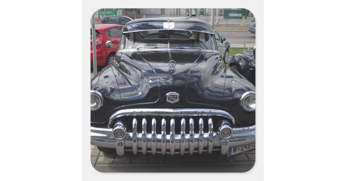 Buick 1950 Super Eight Square Sticker | Zazzle