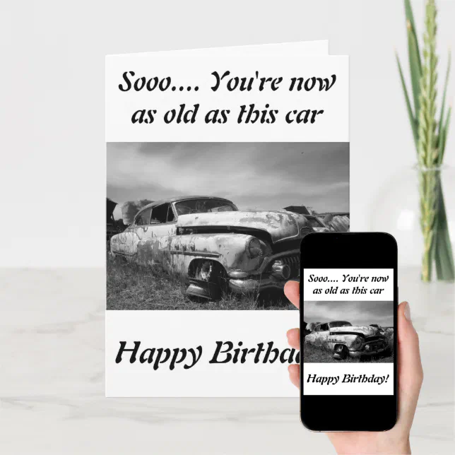Buick Classic Car Greeting Card | Zazzle