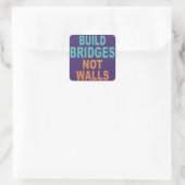“Build Bridges Not Walls” stickers | Zazzle