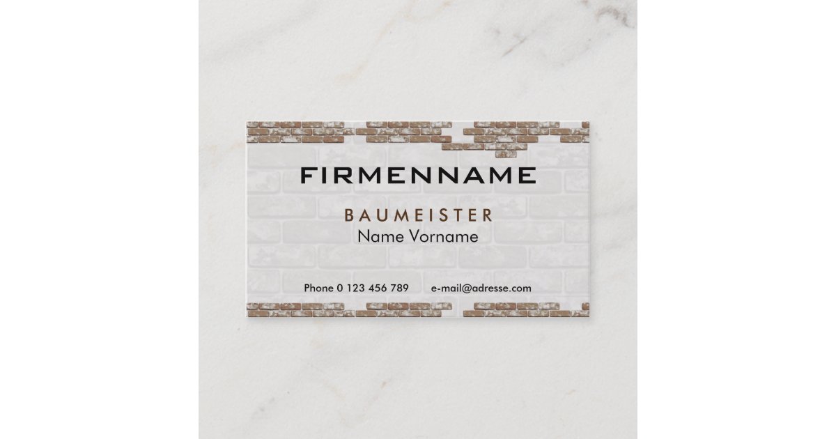 builder business card | Zazzle