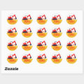 Builder Excavator Kids Birthday Party Stickers | Zazzle