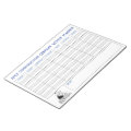 Builder Weekly Planner with Title to Personalise. Notepad | Zazzle