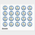 Building Block Party Stickers for 6th Party | Zazzle