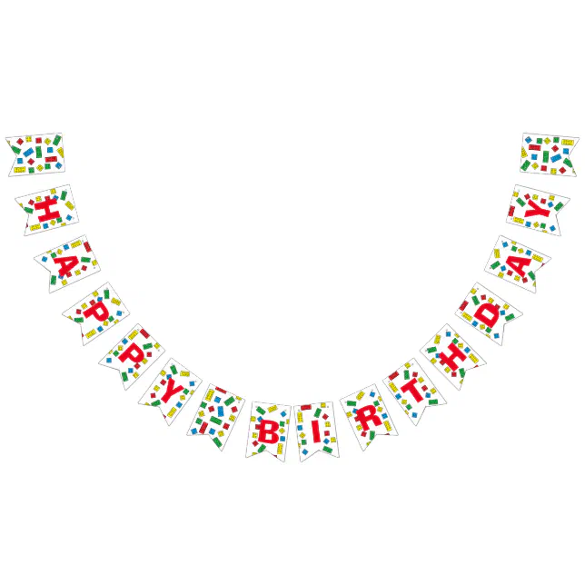 "Building Blocks" Bunting Banner | Zazzle