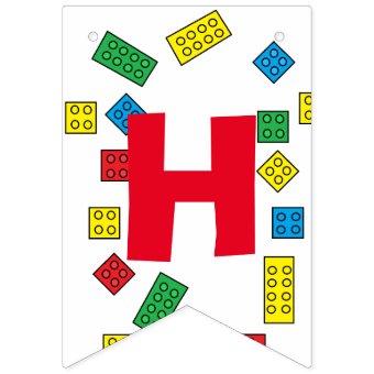 "Building Blocks" Bunting Banner | Zazzle
