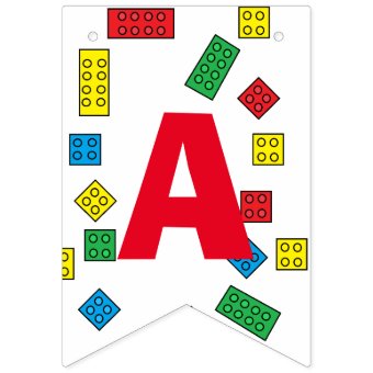 "Building Blocks" Bunting Banner | Zazzle