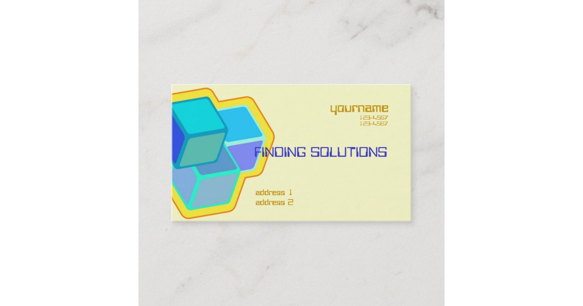 building blocks business card | Zazzle
