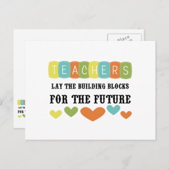 Building Blocks For The Future Postcard | Zazzle