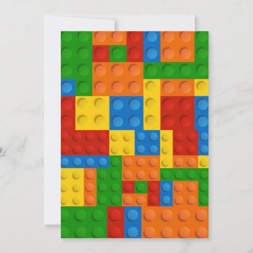 Building Blocks Invitation, Blocks Birthday Party Invitation | Zazzle