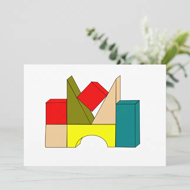 Building Blocks Invitations | Zazzle