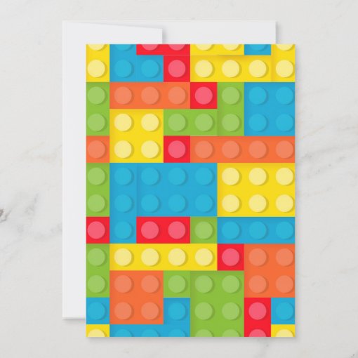 Building Blocks Invitations, Bricks Invitations | Zazzle