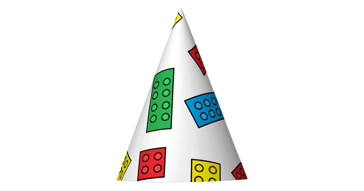"Building Blocks" Party Hats | Zazzle